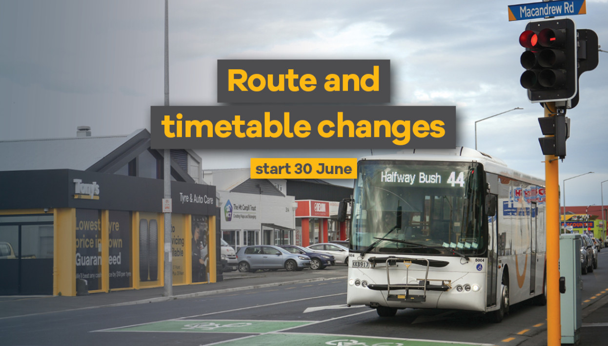 Dunedin bus route changes - Otago Polytechnic