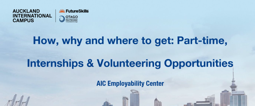 How, why and where to get: Part-time, Internships & Volunteering ...