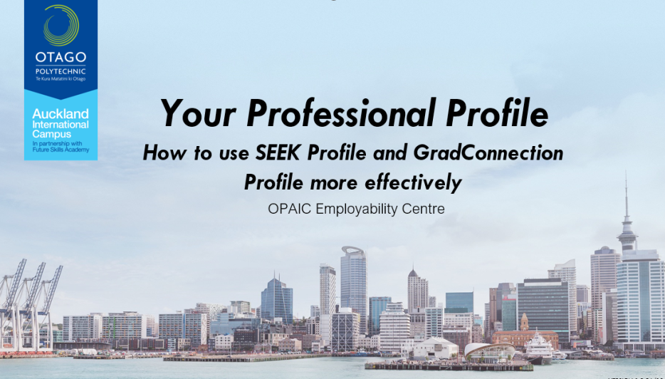 Your Professional Profile - Otago Polytechnic